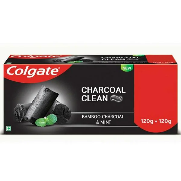 Colgate Charcoal Clean Toothpaste 120 g (Pack of 2) - JioMart