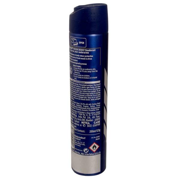 Nivea Fresh Power Boost Deodorant Spray for Men 200 ml - JioMart