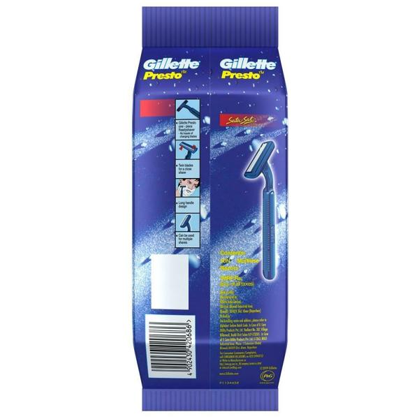 Gillette Presto Disposable Razor 10 pcs - JioMart