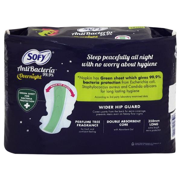 Sofy Antibacteria Overnight Sanitary Napkin (XXL) 20 pads - JioMart
