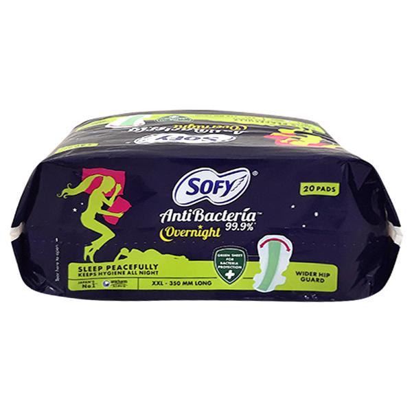 Sofy Antibacteria Overnight Sanitary Napkin (XXL) 20 pads - JioMart