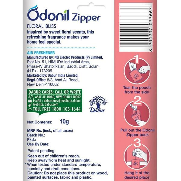 Odonil Floral Bliss Air Freshener Zipper 10 g - JioMart