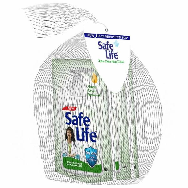 Safe Life Active Clean Handwash Refill 185 ml (Pack of 3) - JioMart