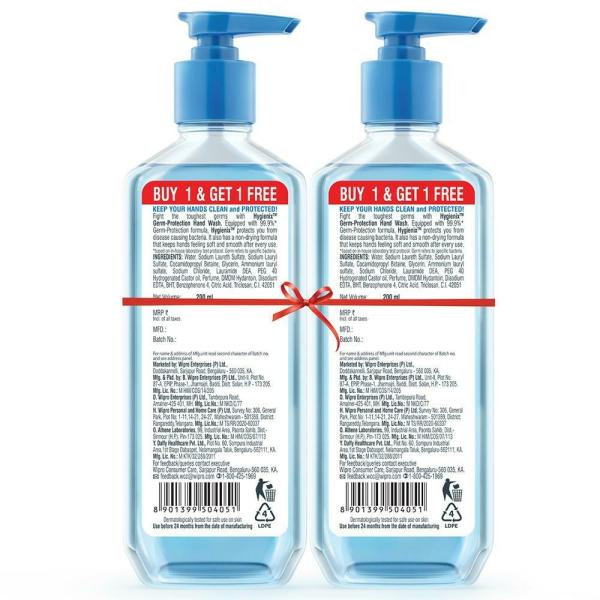 Hygienix Anti-Bacterial Germ Protection Hand Wash 200 ml (Pack of 2 ...