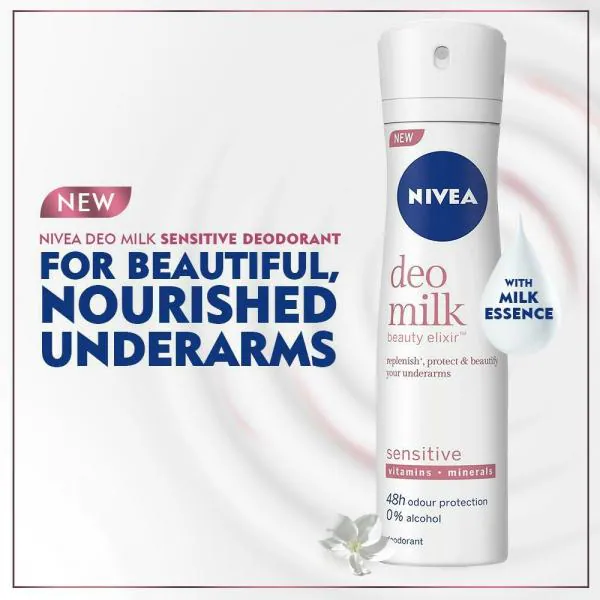 Nivea Deo Milk Deodorant for Sensitive 150 ml - JioMart