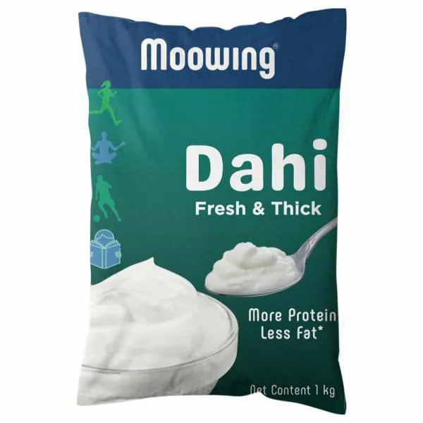 Moowing Fresh & Thick Dahi 1 kg (Pouch) - JioMart