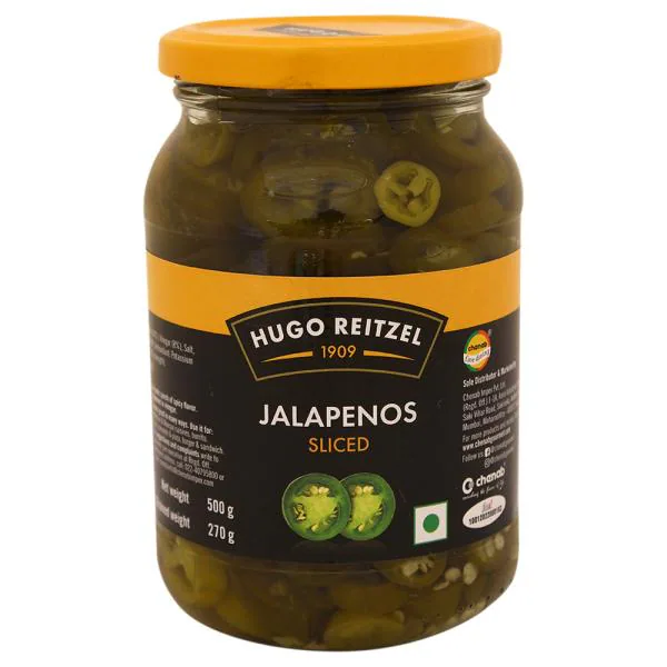 Hugo Reitzel Sliced Jalapenos 500 g - JioMart