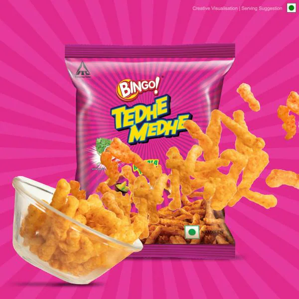 Bingo Masala Tadka Tedhe Medhe 90 g - JioMart