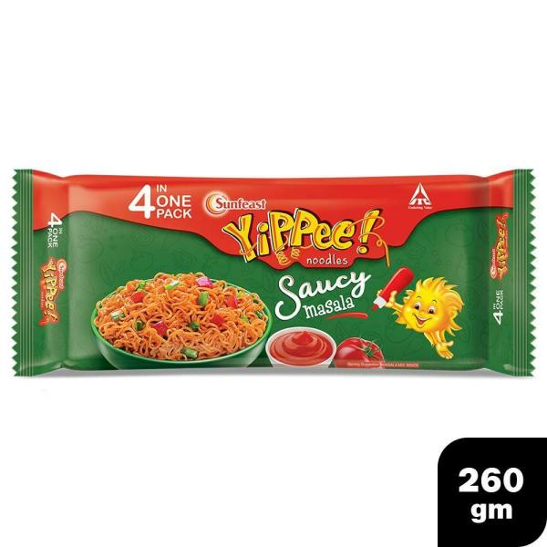 Sunfeast Yippee Saucy Masala Instant Noodles 260 g - JioMart