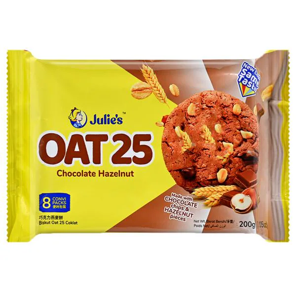 Julie's Oat 25 Chocolate Hazelnut Cookies 200 g - JioMart