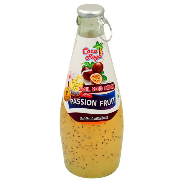 Coco Royal Basil Seed Passion Fruit Drink 290 ml - JioMart