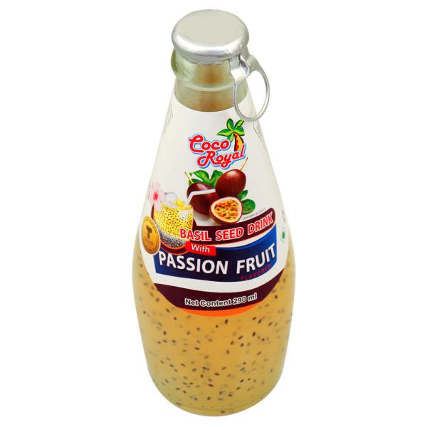 Coco Royal Basil Seed Passion Fruit Drink 290 ml - JioMart