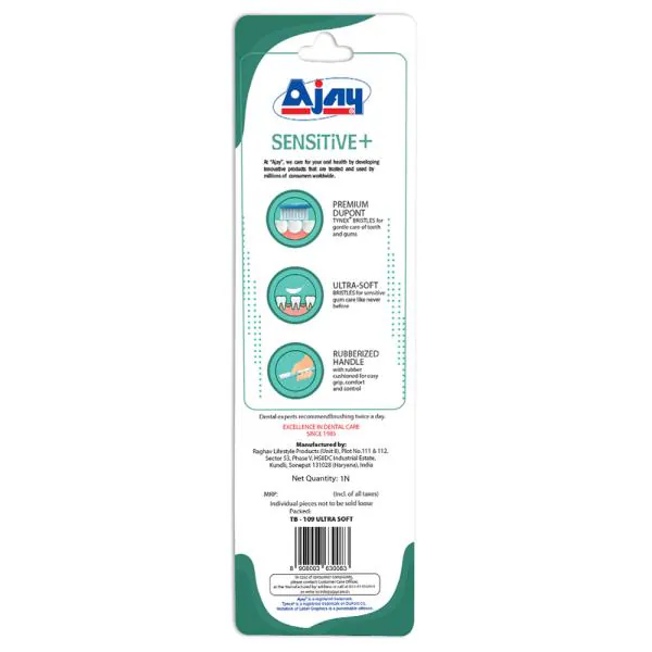Ajay Sensitive+ (Ultrasoft) Toothbrush - JioMart