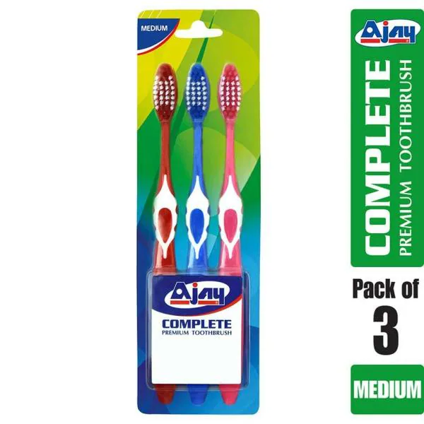 Ajay Complete (Medium) Toothbrush 3 pcs - JioMart