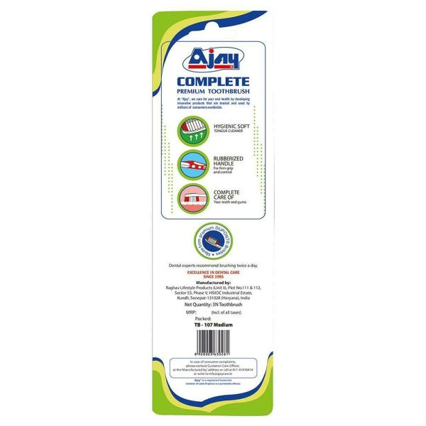 Ajay Complete (Medium) Toothbrush 3 pcs - JioMart