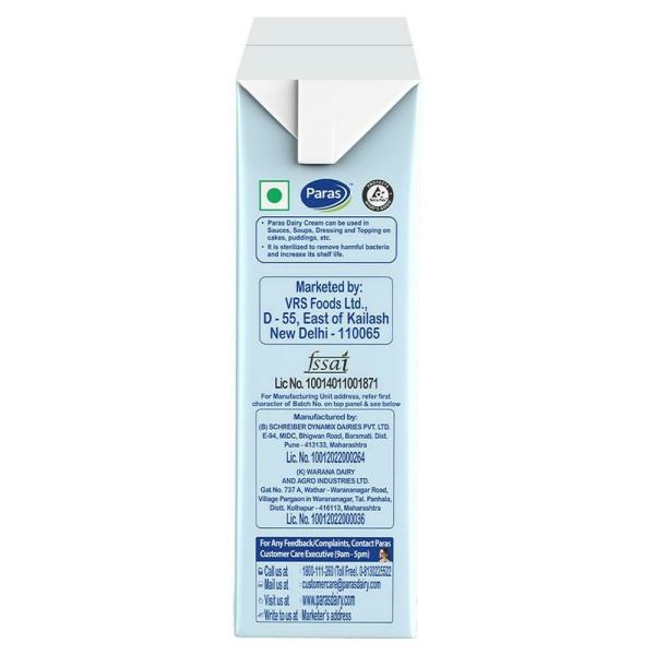 Paras Dairy Cream 1 L (Carton) - JioMart