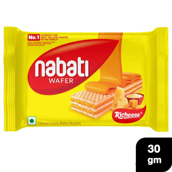 Nabati Richeese Cheese Cream Wafer Biscuits 30 g - JioMart