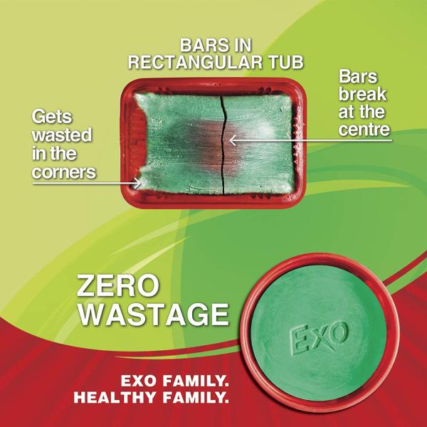 Exo Touch & Shine Ginger Twist Anti-Bacterial Dishwash Bar 250 g (Get ...