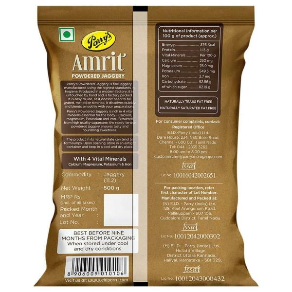 Parry's Amrit Jaggery Powder 500 g - JioMart