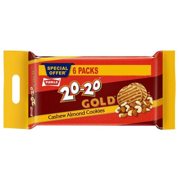 Parle 20-20 Gold Cashew Almond Cookies 600 g - JioMart