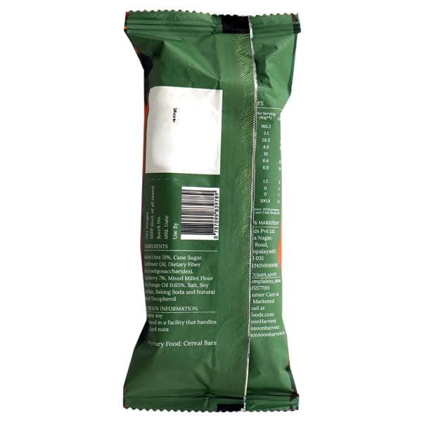 Monsoon Harvest Crunchy Cranberry & Orange Granola Bars 40 g - JioMart