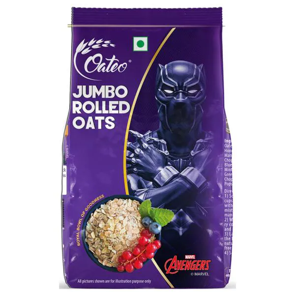 Oateo Jumbo Rolled Oats 500 g - JioMart