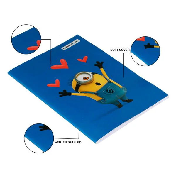 Quickwork Minions Better Together Ruled Long Notebook 20.5x29 cm (172 ...