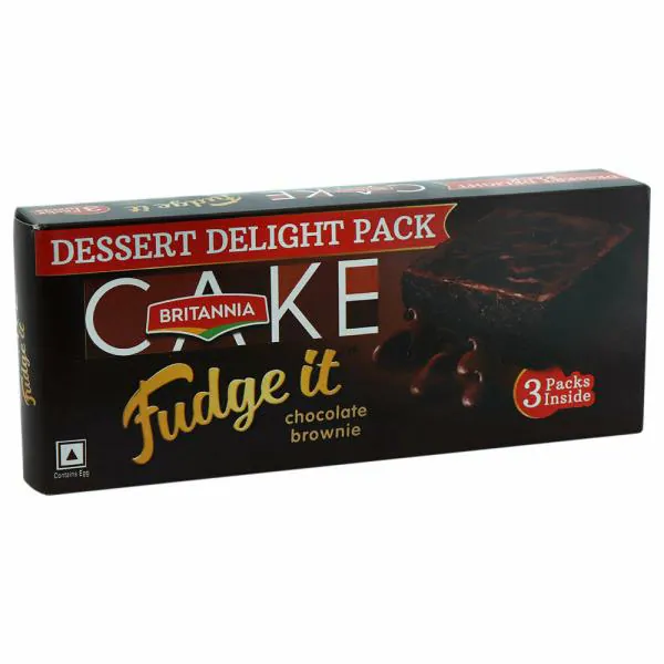 Britannia Fudge It Chocolate Brownie Cake 120 g - JioMart