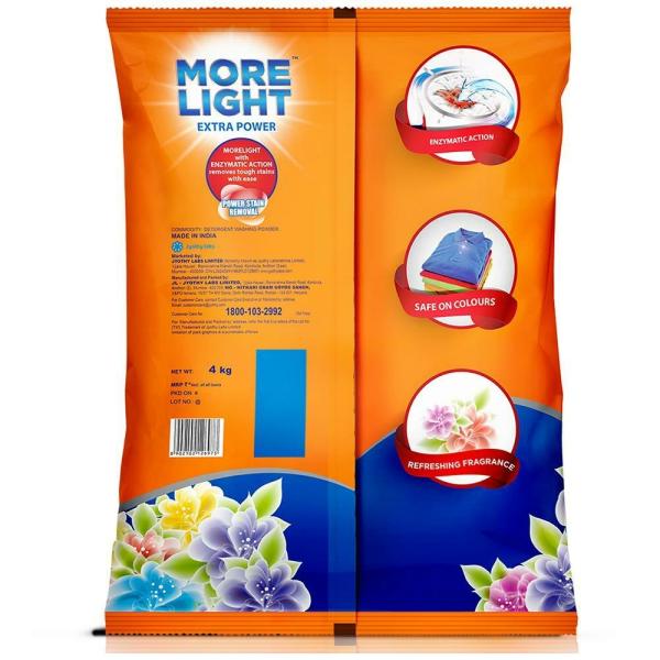 Morelight Extra Power Detergent Powder 4 kg - JioMart