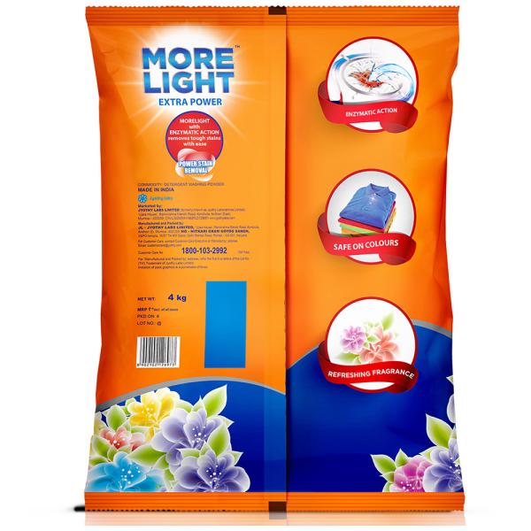 Morelight Extra Power Detergent Powder 4 kg - JioMart