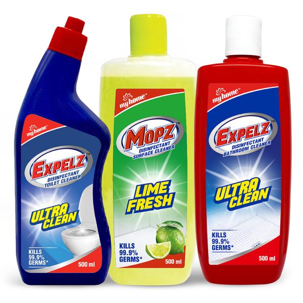 My Home 3 in 1 Cleaning Combo Pack (500 ml each) - JioMart