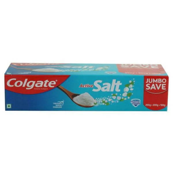 Colgate Active Salt Anticavity Toothpaste (200 + 200 + 100) g - JioMart