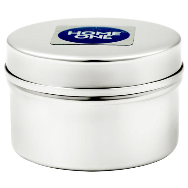 Home One Round Stainless Steel Small Puri Dabbi 80 ml - JioMart