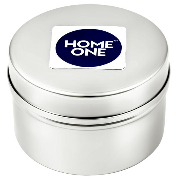 Home One Round Stainless Steel Small Puri Dabbi 80 ml - JioMart