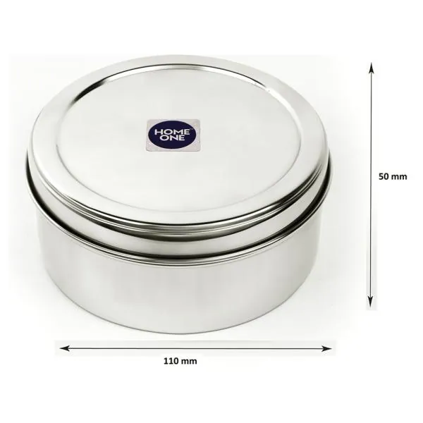 Home One Stainless Steel Puri Dabba (No. 7) - JioMart