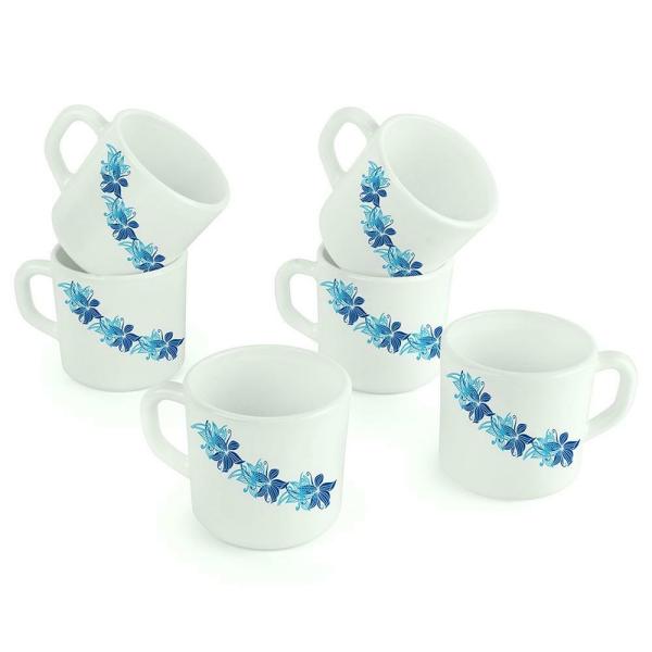 Cello Stella Assorted Opalware Mug 100 ml (Set of 6) - JioMart