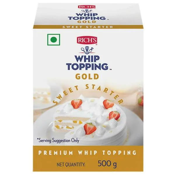 Richs Gold Premium Whip Topping 500 g (Carton) - JioMart