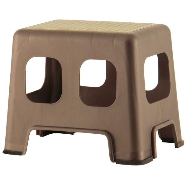Home One Robo Brown and Beige Plastic Stool (Small) - JioMart
