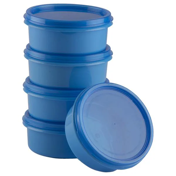 Home One Keeper Blue Plastic Container 210 ml (Set of 5) - JioMart