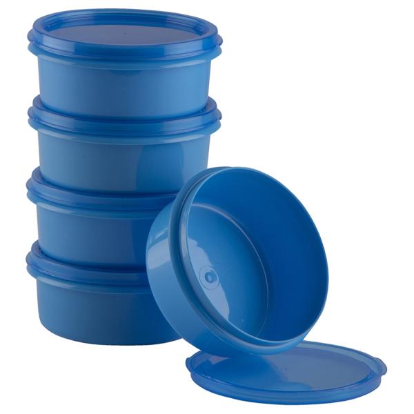 Home One Keeper Blue Plastic Container 210 ml (Set of 5) - JioMart