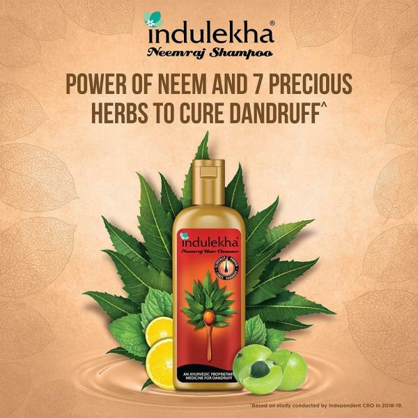 Indulekha Neemraj Anti-Dandruff Hair Cleanser Shampoo 340 ml - JioMart