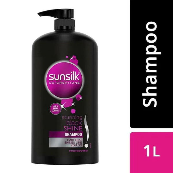 Sunsilk Stunning Black Shine Shampoo 1 L - JioMart
