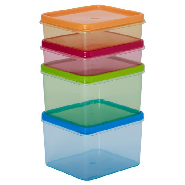 Home One Elite Assorted Colour Plastic Container 1000+ 1000+ 500+ 500 ...