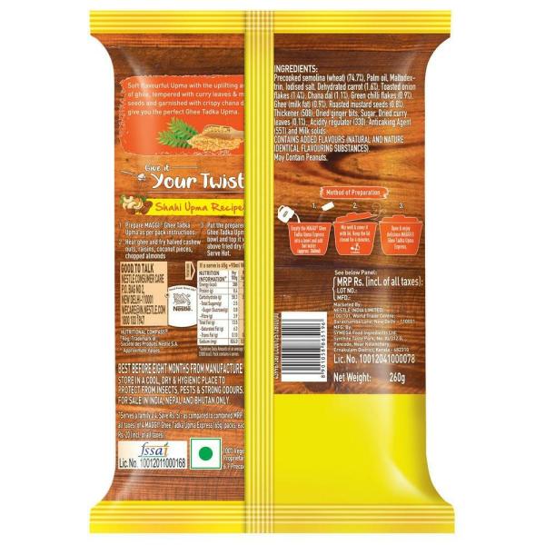 Maggi Ready to Eat Ghee Tadka Upma 260 g - JioMart