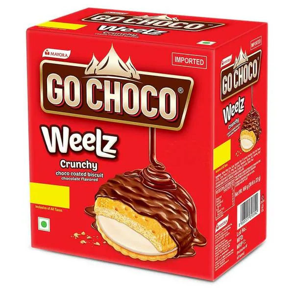 Go Choco Weelz Crunchy Choco Coated Biscuits 660 g - JioMart