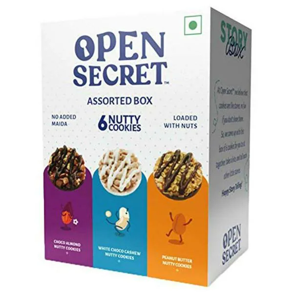 Open Secret Assorted Nutty Cookies 75 g - JioMart