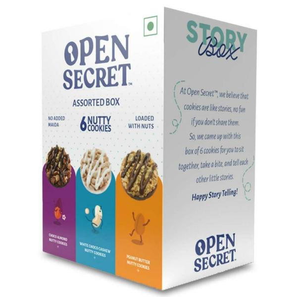 Open Secret Assorted Nutty Cookies 75 g - JioMart