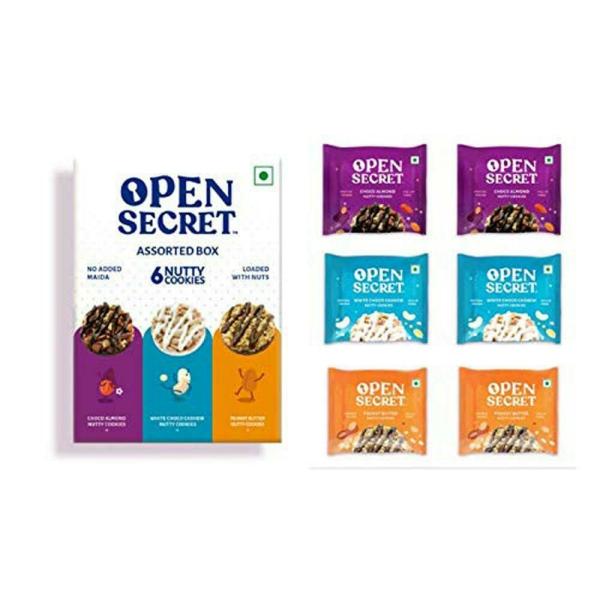 Open Secret Assorted Nutty Cookies 75 g - JioMart