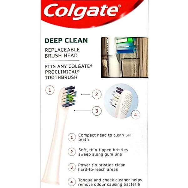 Colgate Pro-Clinical 150 Battery Powered Toothbrush Refills 2 pcs - JioMart