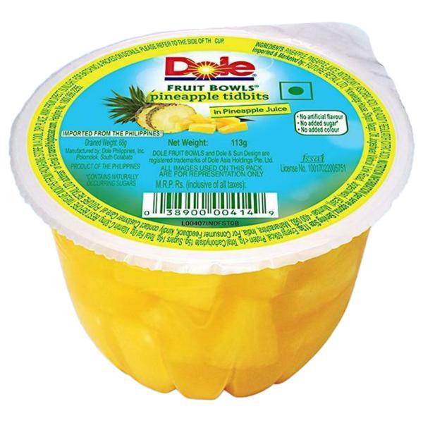 Dole Pineapple Fruit Bowl 113 g - JioMart